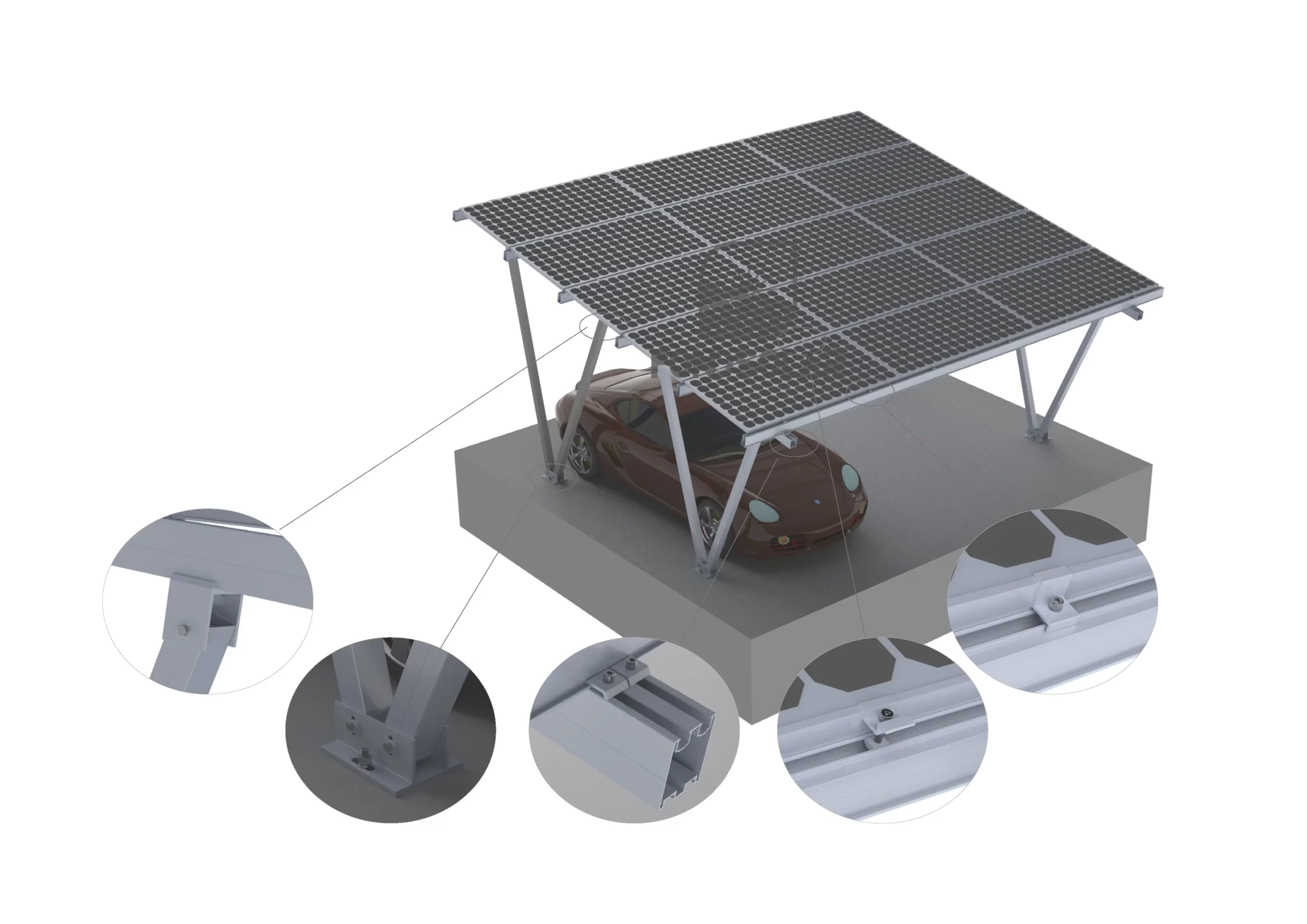 Aluminum Carport System – Fondsolar