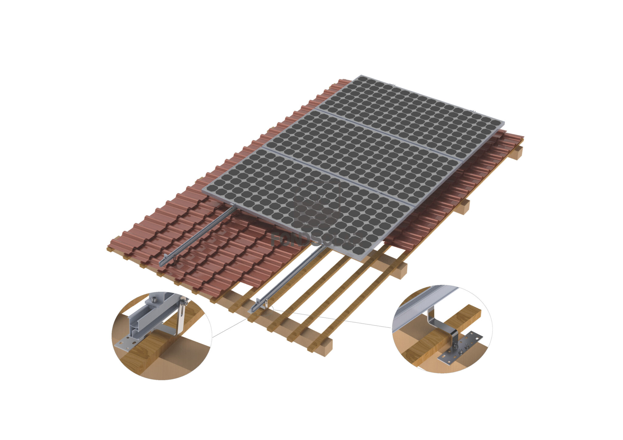 Stainless Steel Tile Hook System – Fondsolar